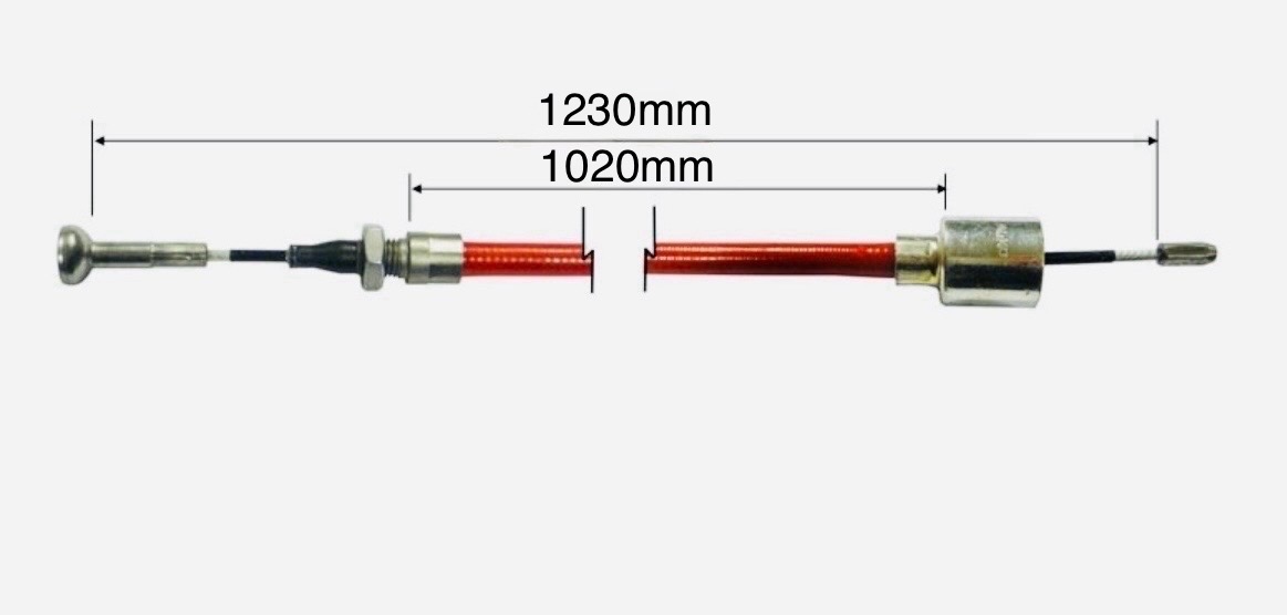 Alko Button End Detachable Trailer Bowden Brake Cable 1020mm (1020mm ...