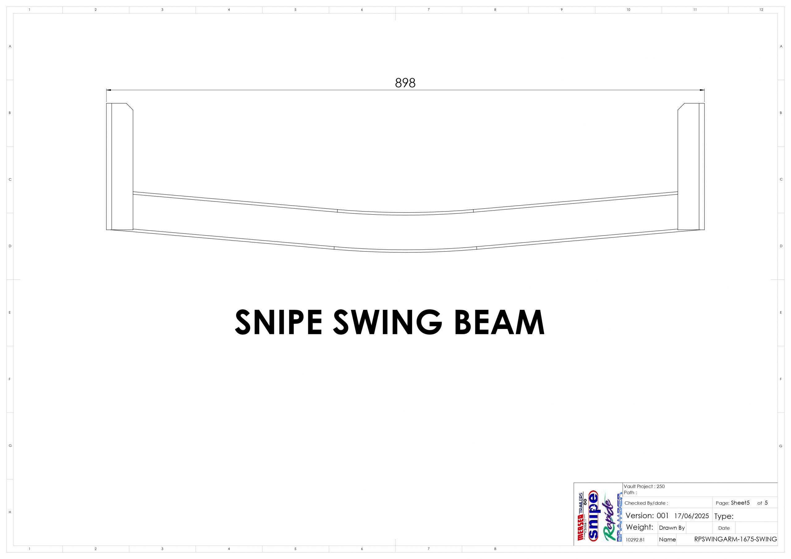 Snipe N-Swing Beam – Snipe Trailers