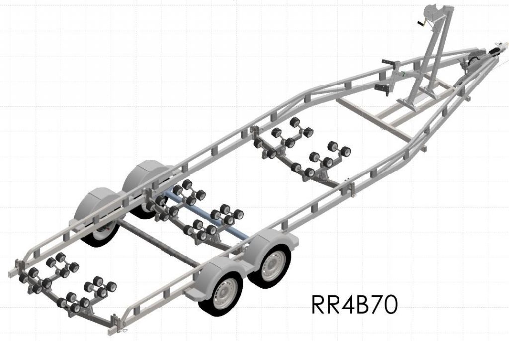 Rapide twin axle roller trailer R4B70 Gross weight 2600 kg 7m – Snipe ...